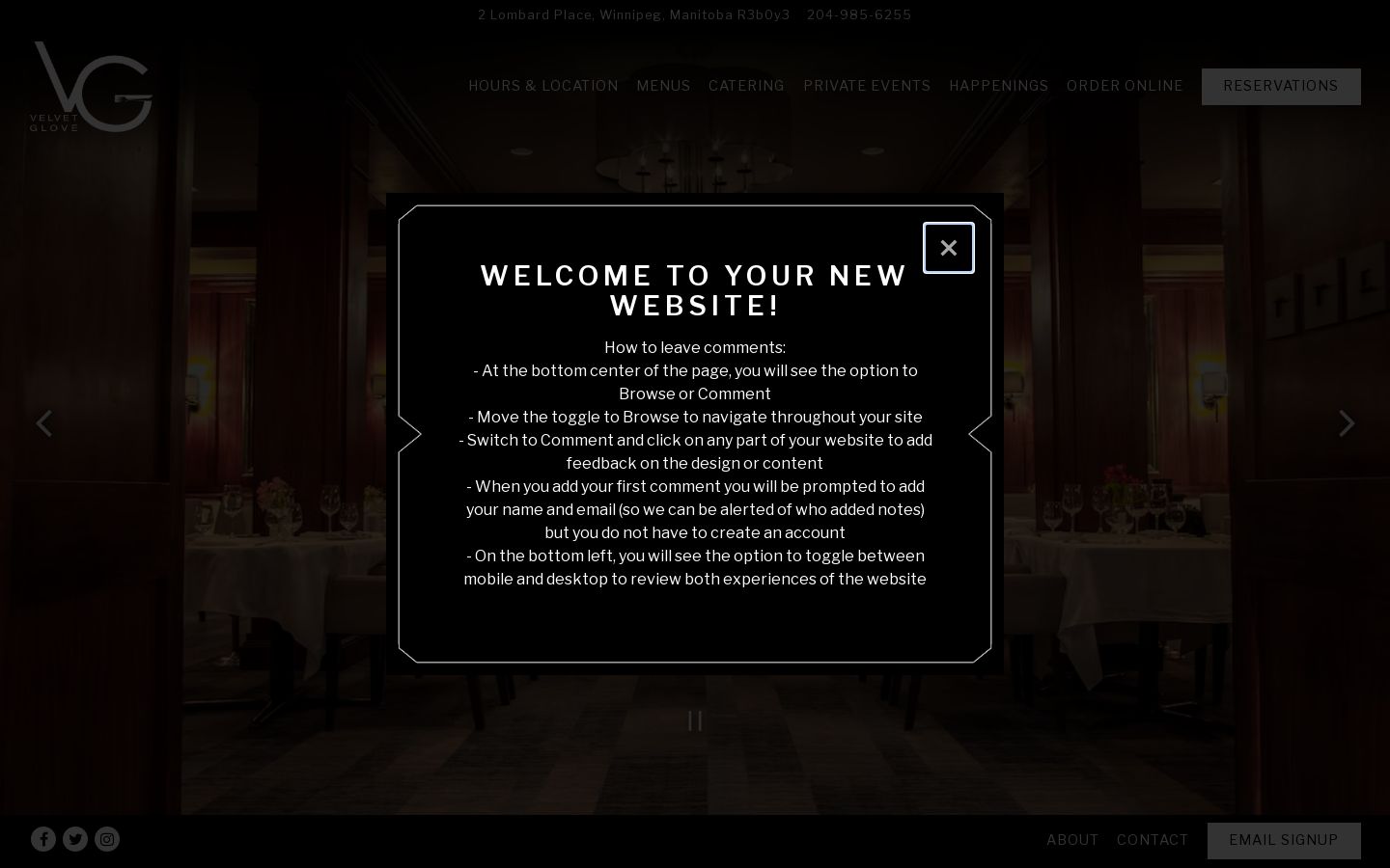 Fairmont Winnipeg - VG Restaurant